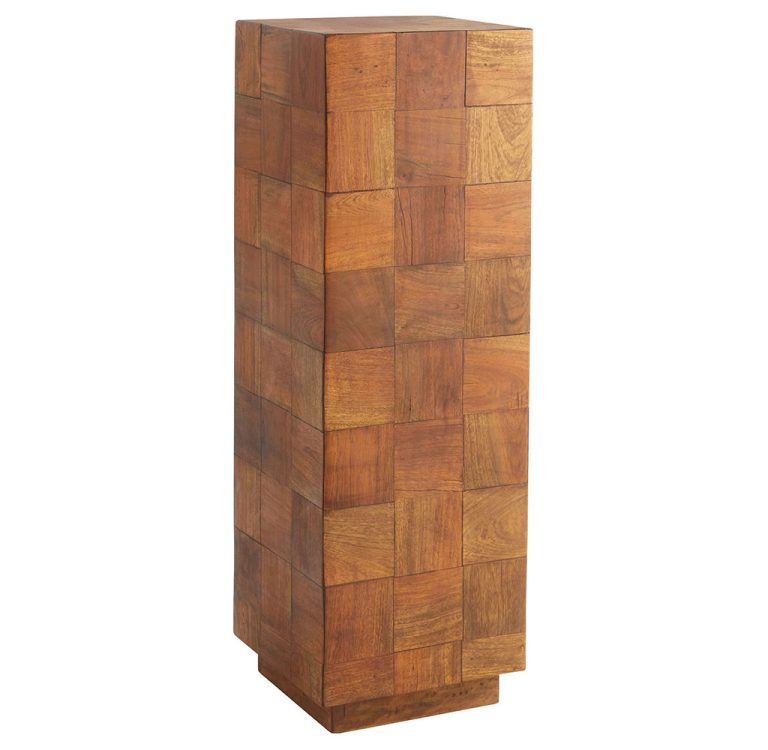 Halma Pedestal Table - Get Classic Wooden Accent Table